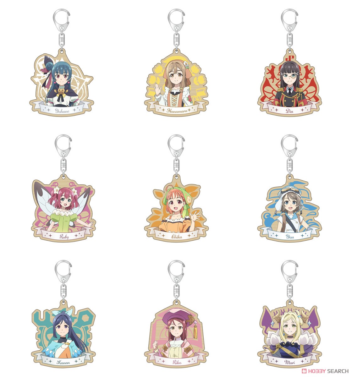 Yohane of the Parhelion: Sunshine in the Mirror Wood Key Ring Chika ...
