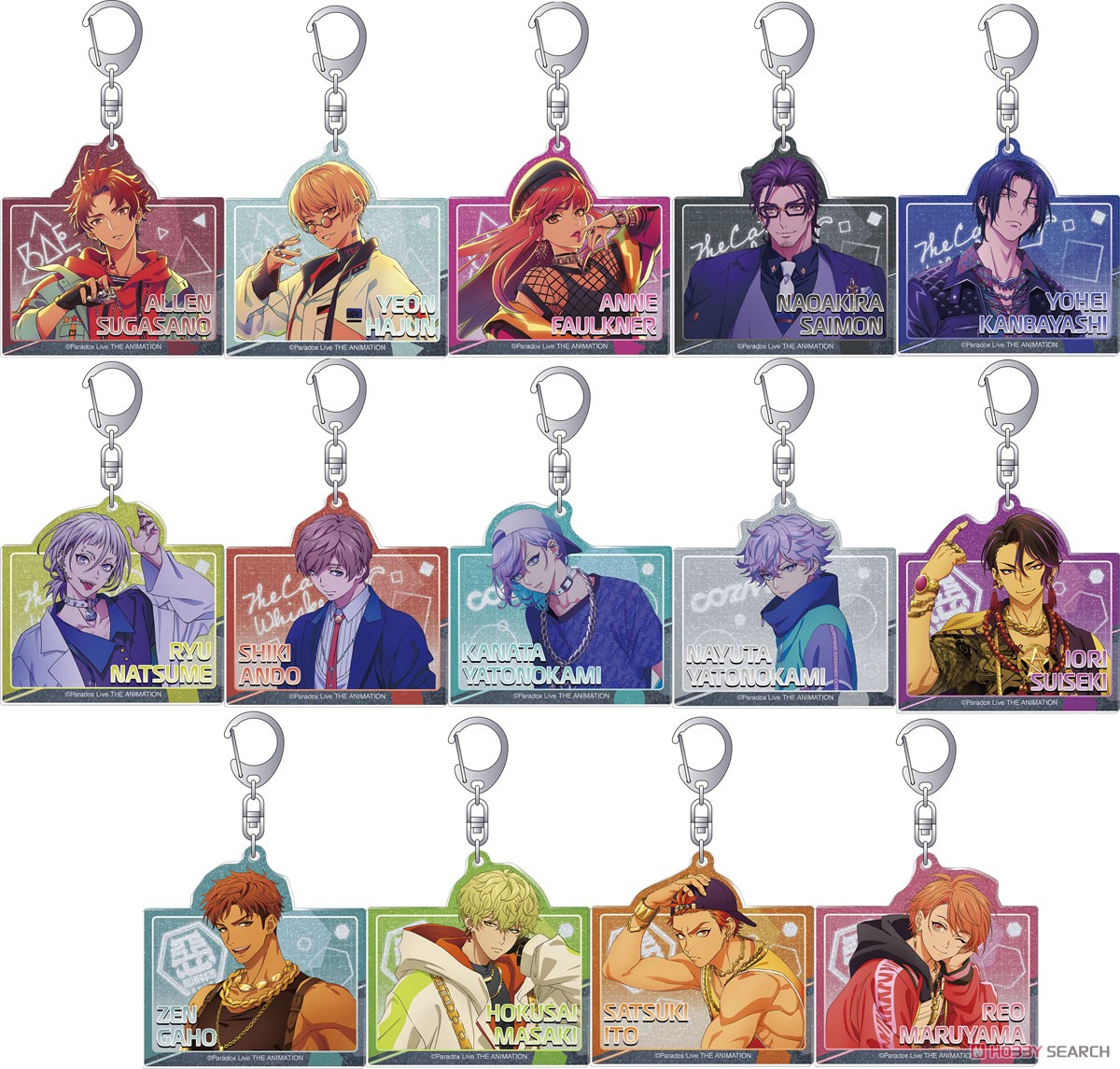 Paradox Live The Animation Glitter Acrylic Key Ring Yeon Hajun (Anime ...
