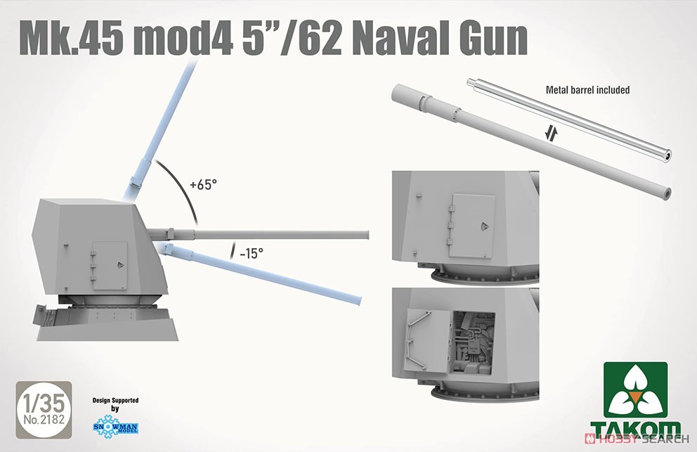 Mk.45 mod 4 5`/62 Naval Gun (Plastic model) Images List