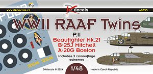 WWII RAAF Twins part.2 Beaufighter, Boston, Mitchell (Decal ...