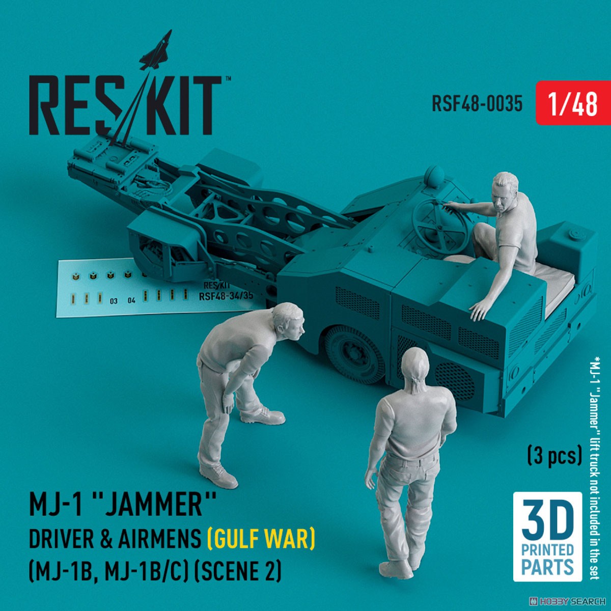 MJ-1 `JAMMER` DRIVER & AIRMENS (GULF WAR) (MJ-1B, MJ-1B/C) (SCENE 2) (3 ...