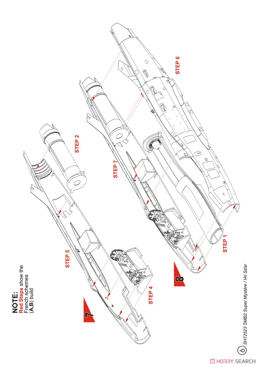 SMB-2 Super Mystere `The First French Supersonic` (Plastic model ...