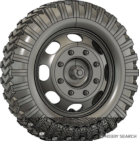 German Maultier Front Wheel (Sagged Wheel)