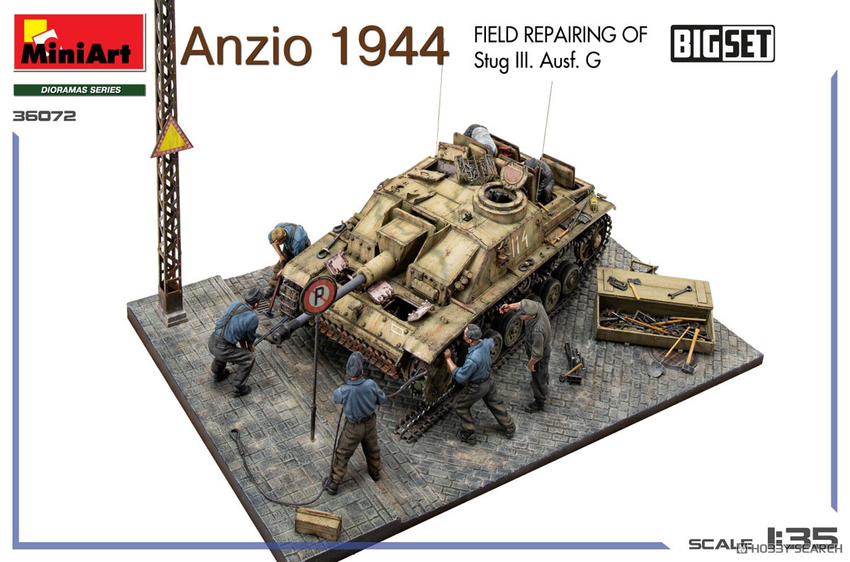 Anzio 1944. Field Repairing of Stug III. Ausf. G. BIG SET (Plastic ...
