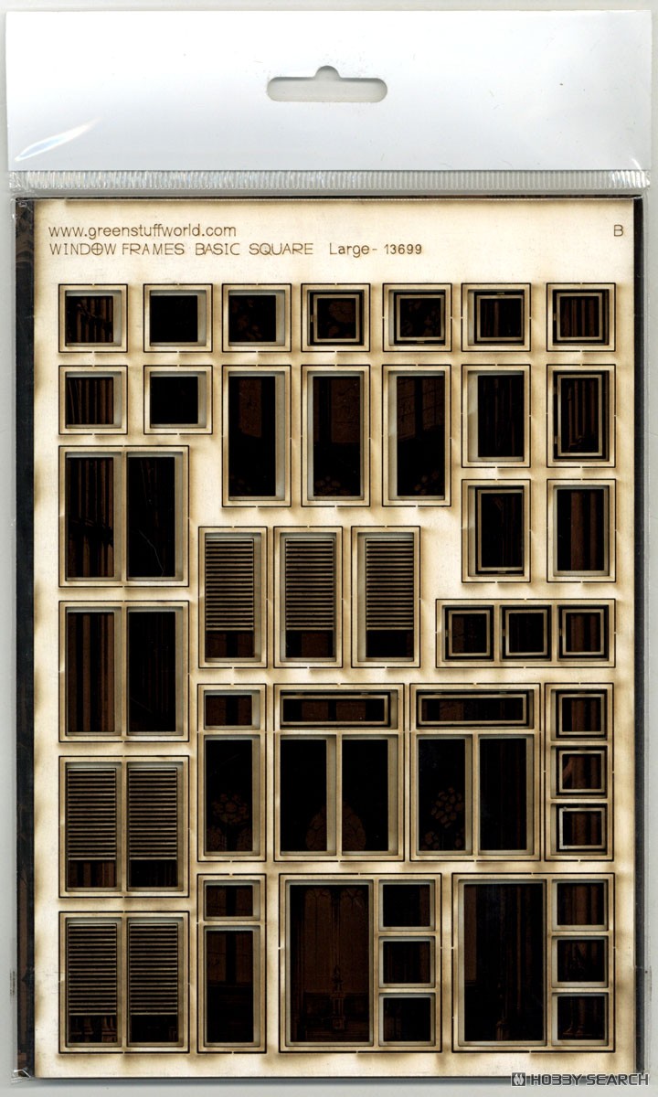 Basic Square Miniature Windows - Large (Material) - HobbySearch Hobby Tool Store