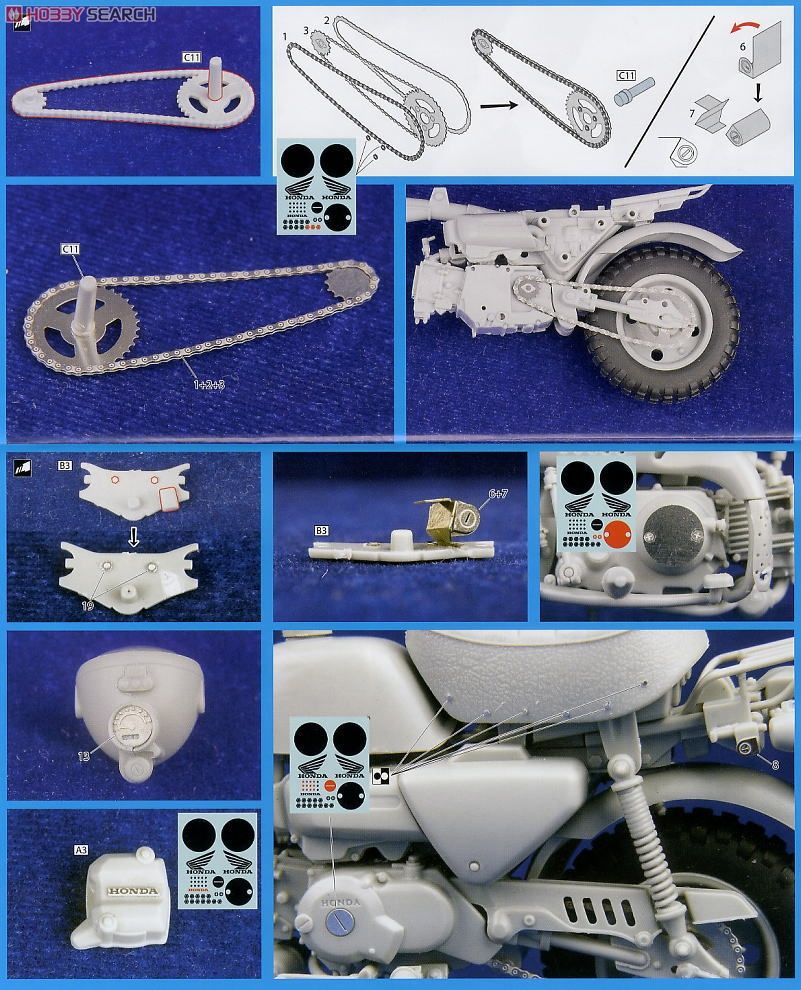 Honda Monkey DX with Photo-Etched parts (Model Car) Images List