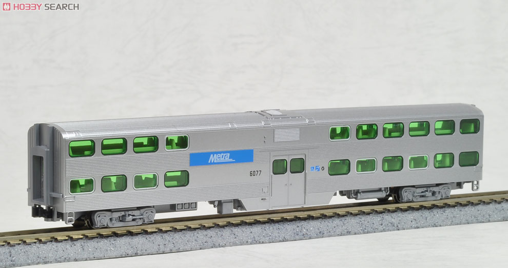 Gallery Bi-Level Coach Chicago Metra (Silver/Blue Metra Logo) (#6077 ...