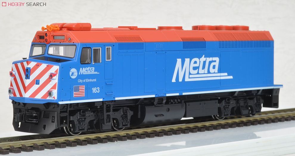 (HO) EMD F40PH Chicago Metra `City of Elmhurst` #163 (Model Train) Item ...