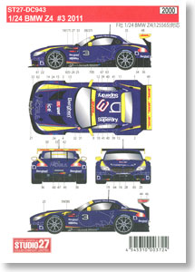 BMW Z4 `Red Bull` #3 2011 Decal (Decal) - HobbySearch Model Car Kit Store