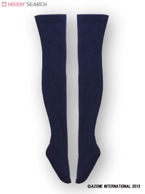 50cm Overknee Socks II (Navy) (Fashion Doll) Item picture1