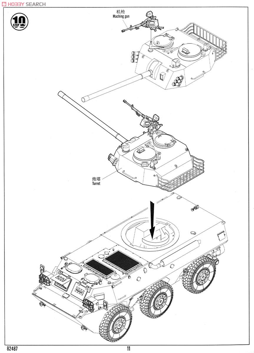 PLA PLL05 120mm Self-Propelled Mortar-Howitzer (Plastic model) Assembly ...