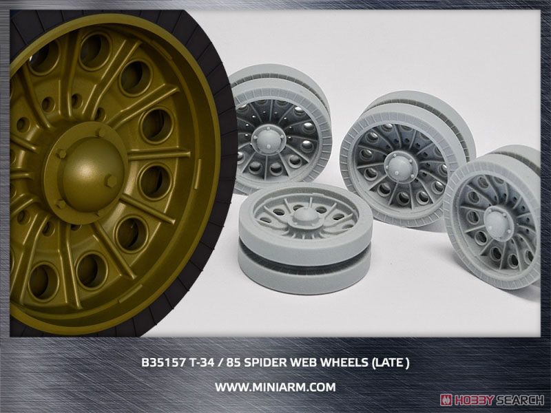T-34/85 Spider Web Road Wheels Set (Late Type) (for DML/Zvezda ...
