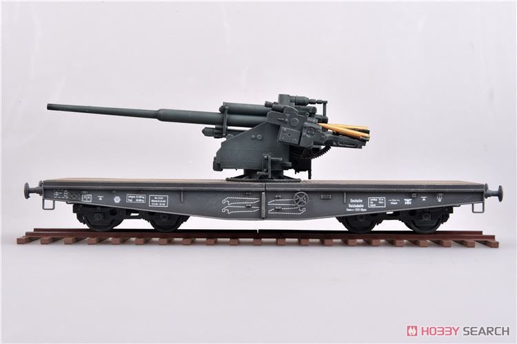 WWII Germany 128mm Flak 40 Anti-Aircraft Railway Car (Pre-built AFV ...