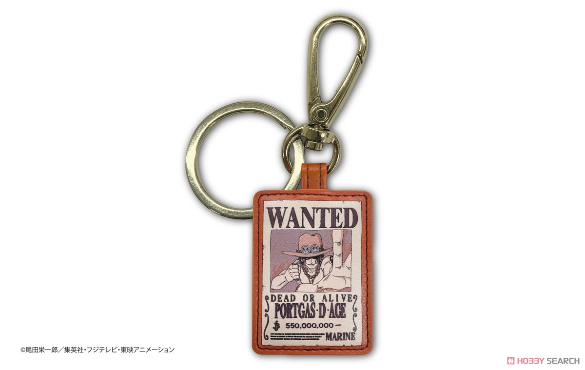 One Piece Leather Magnet Key Ring Ace (Anime Toy) Item picture1