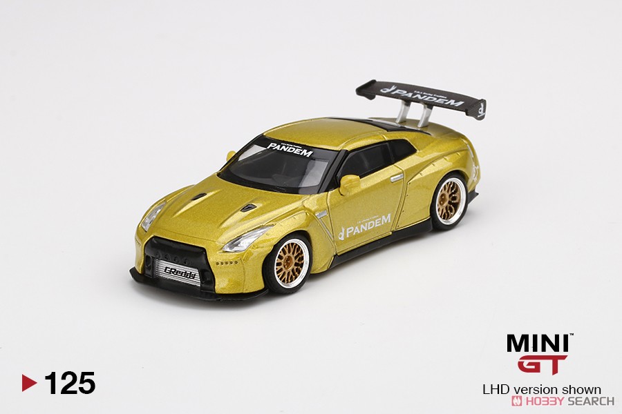 Pandem Nissan GT-R R35 GT Wing Cosmopolitan Yellow (RHD) (Diecast Car ...