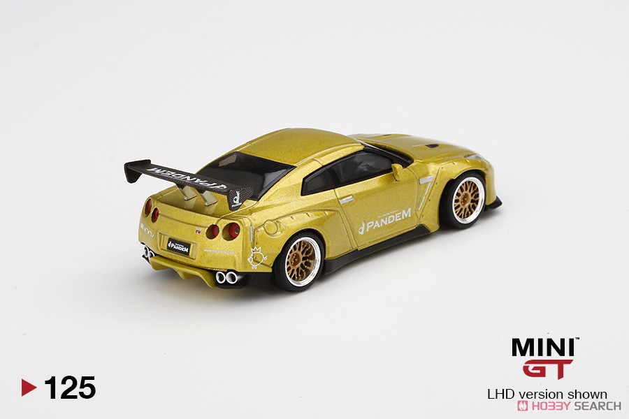 Pandem Nissan GT-R R35 GT Wing Cosmopolitan Yellow (RHD) (Diecast Car ...