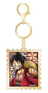 One Piece Kirie Art Key Metal Ring Monkey D. Luffy (Anime Toy ...