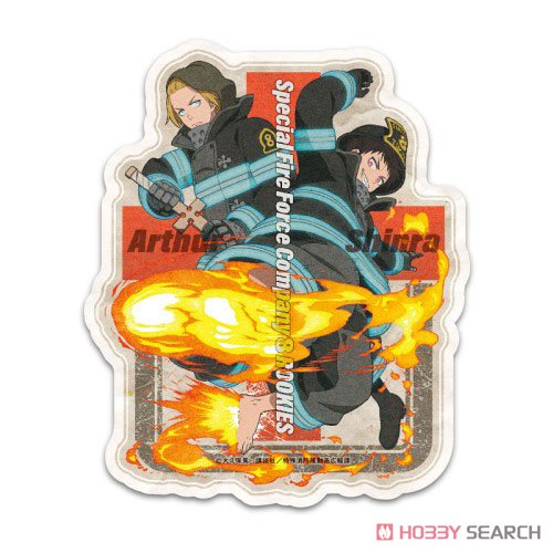 Fire Force Travel Sticker (6) Shinra & Arthur (Anime Toy) - HobbySearch ...