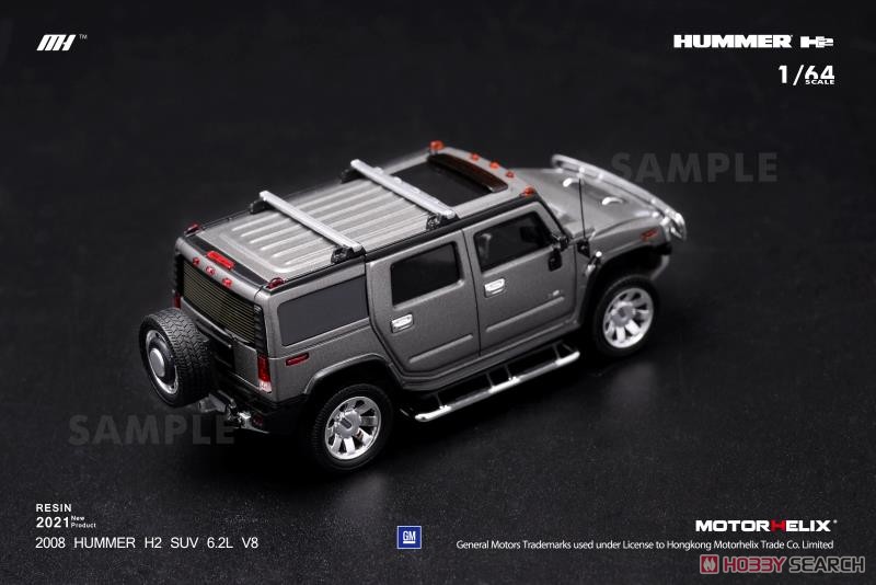 2008 Hummer H2 SUV Matte Metallic Grey (Diecast Car) Images List