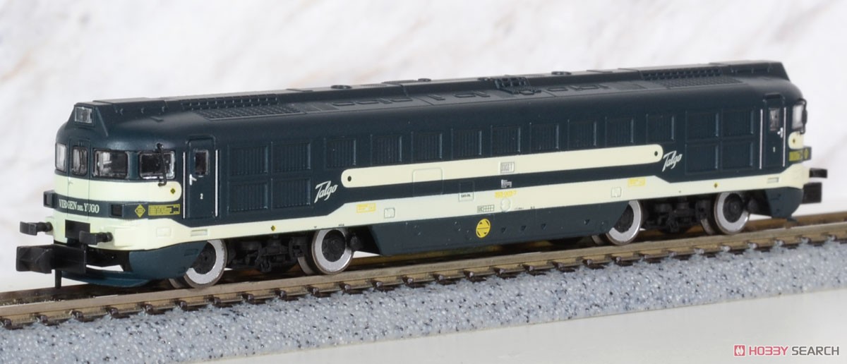 RENFE, Talgo diesel Locomotive 353-003 `Virgen del Yugo`, blue/beige ...
