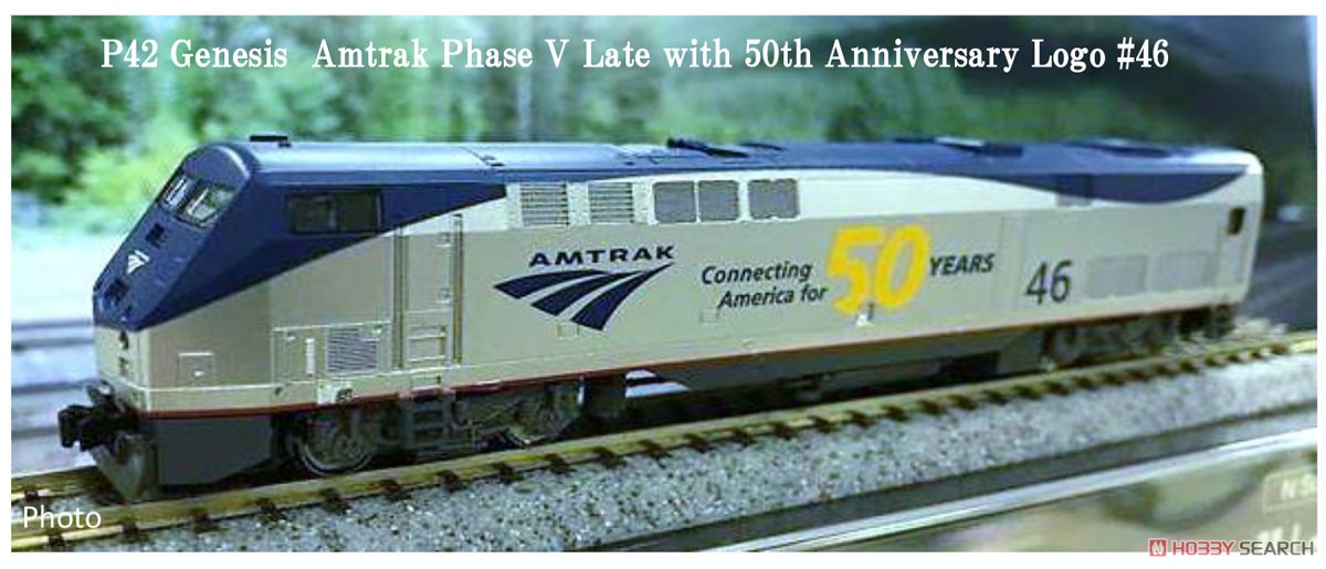 P42 Genesis Amtrak Phase V with 50th Anniversary Logo #46 (Model Train) Other picture1