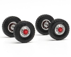 (HO) Offroad Tire Set 12.00x20 Scania LB 76 for Front Axle Tread w ...