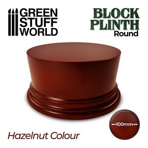 Round Block Plinth 10cm - Hazelnut (Display) - HobbySearch Hobby Tool Store