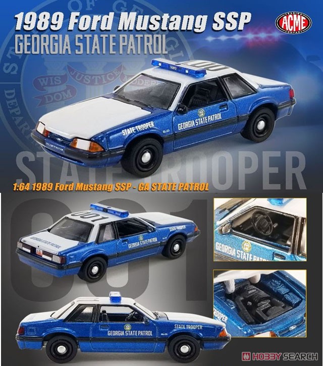 1989 Ford Mustang SSP - Georgia State Patrol (Diecast Car) Images List