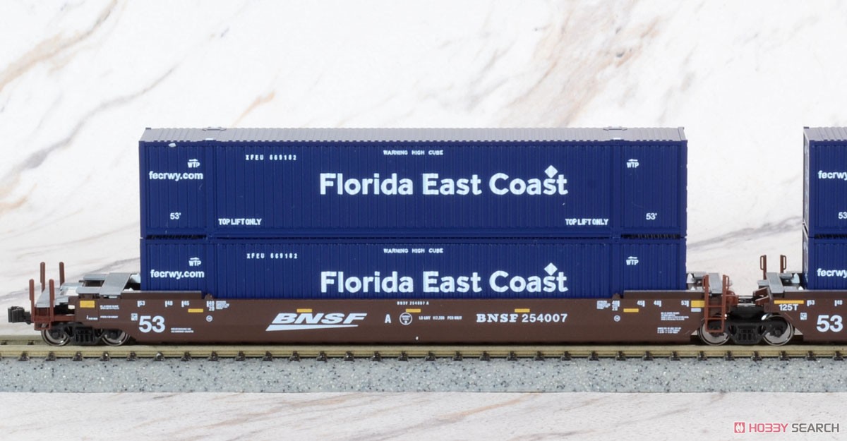 MAXI-IV BNSF Swoosh Logo w/Florida East Coast Container (3-Car Set ...