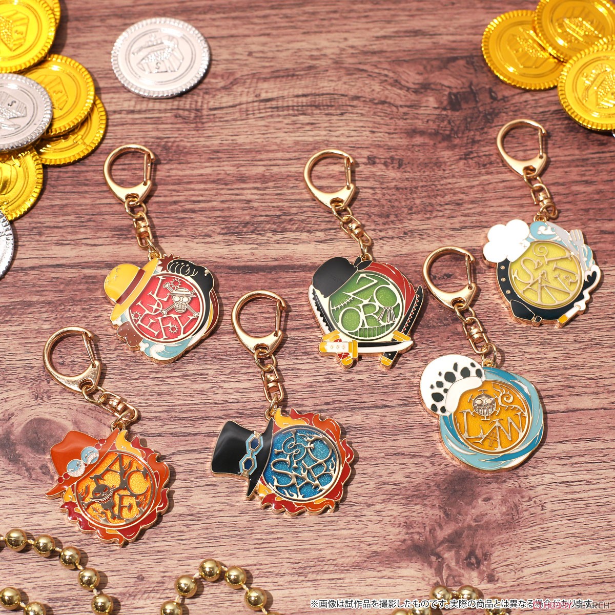 One Piece Symbol Motif Key Ring Ace (Anime Toy) Images List
