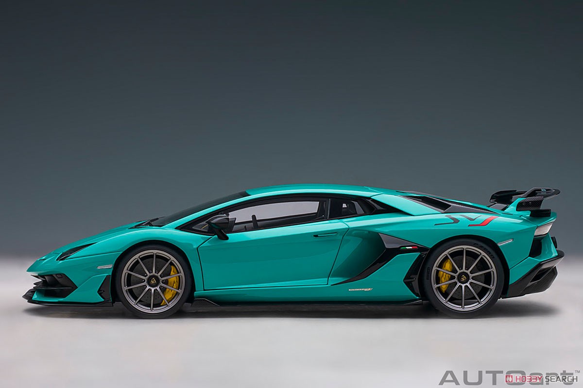 Teal Lamborghini Aventador