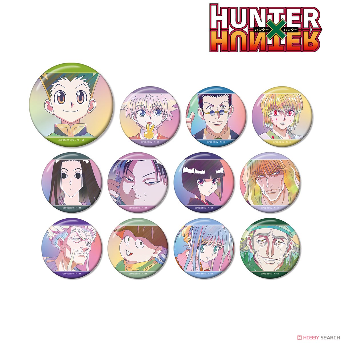 Hunter x Hunter Trading Ani-Art Clear Label Can Badge Ver.A (Set of 12 ...