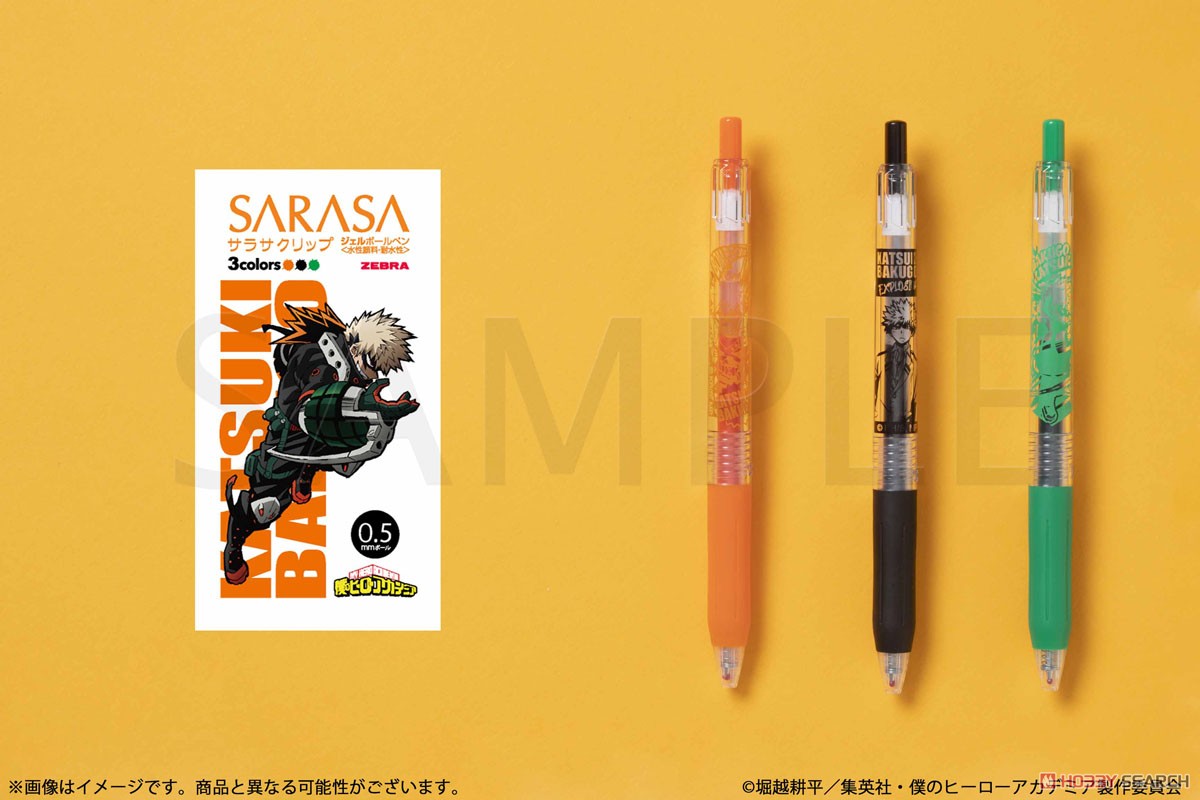 [My Hero Academia] Sarasa Clip Color Ballpoint Pen (Set of 3) Katsuki ...