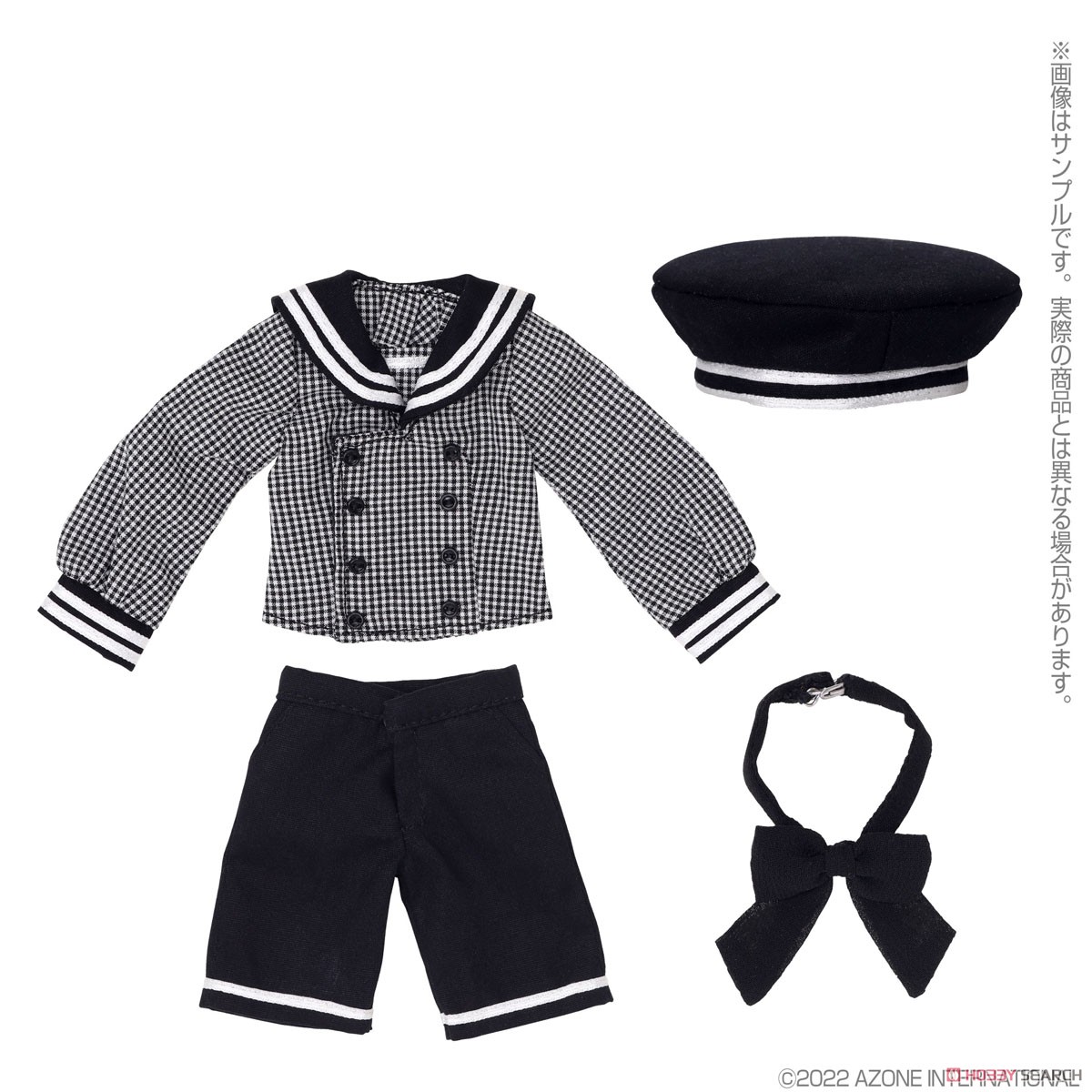 PNXS Gymnasium Sailor Set III (Black x White Check) (Fashion Doll ...