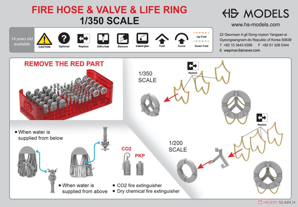 US Navy Fire Hose & Velve & Life Ring (Plastic model) Other picture1