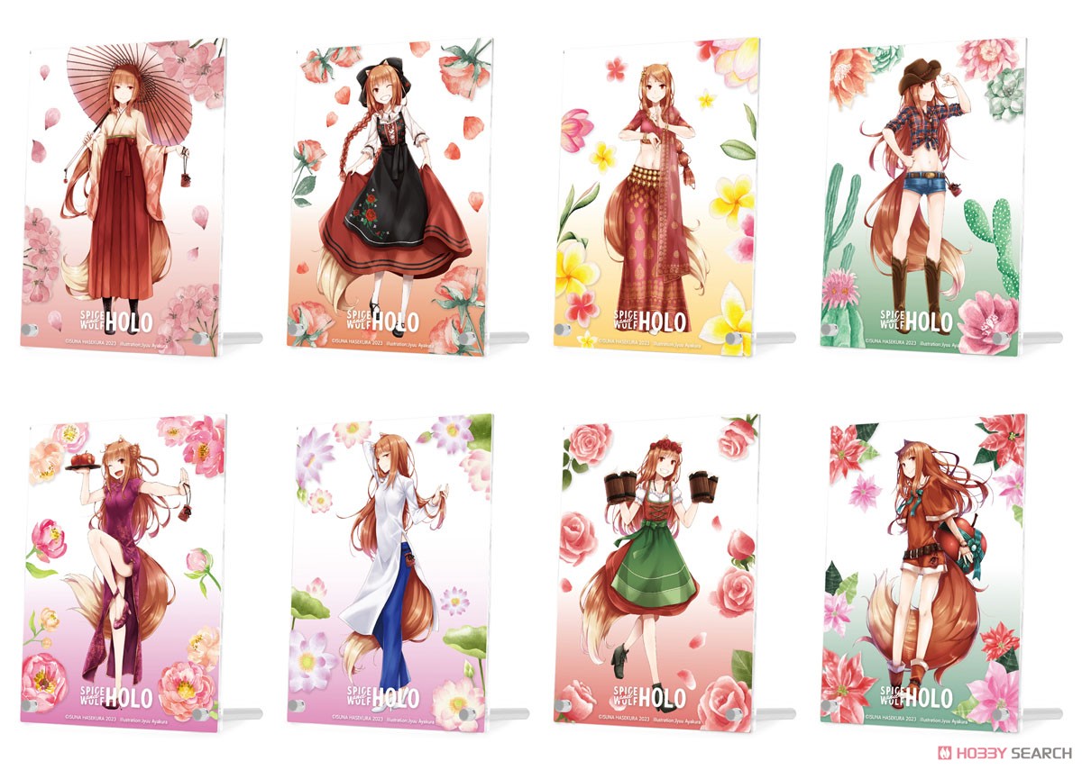 狼と香辛料 文倉十先生 描き下ろしイラスト ホロ 袴ver. ダブルアクリルパネル (キャラクターグッズ) その他の画像1